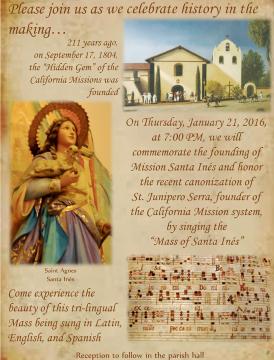 Misa de Santa Inés | Misión Santa Inés